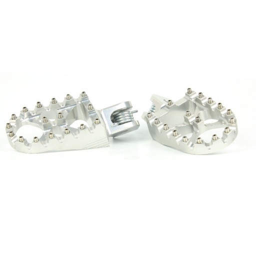 279-MSD7911S Wide Alloy Foot Pegs-Silver-CRF1000L/XR's